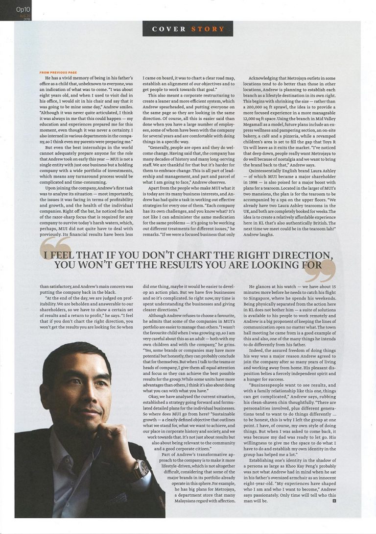 Inheriting the MUI Empire - THE MUI GROUP